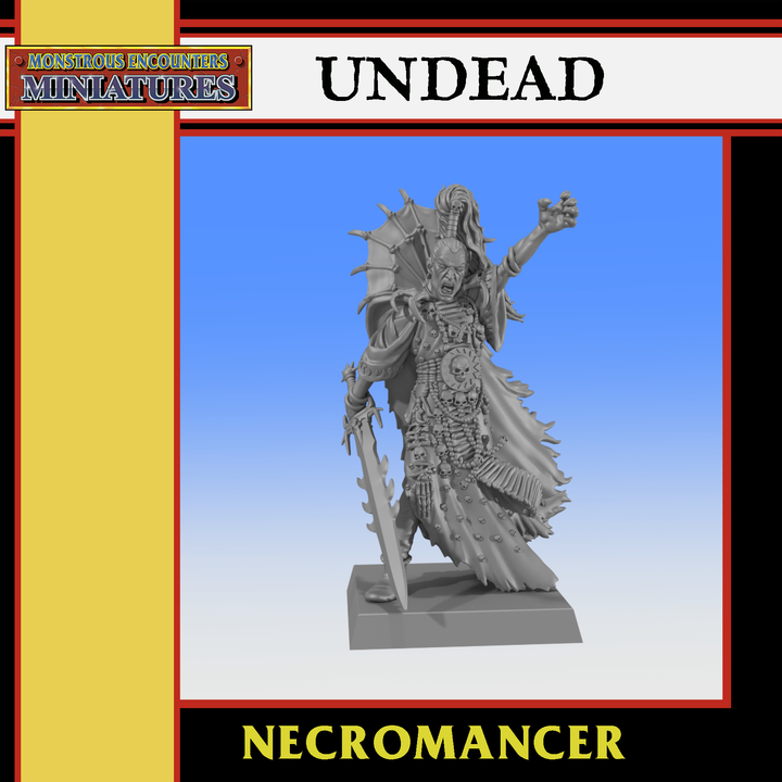 3D Printable UNDEAD: Necromancer 2 by Monstrous Encounters